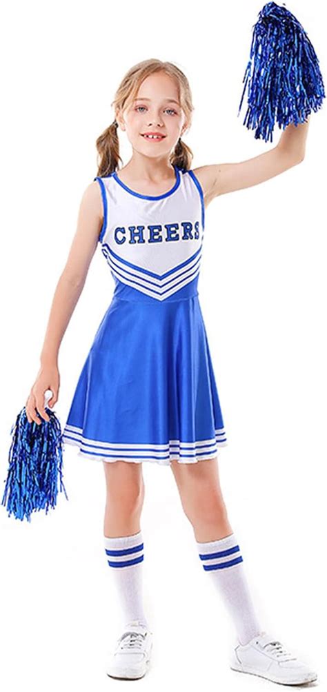 Lolanta Girls Cheerleader Costumes Dresses Cheerleading Outfit Cheer