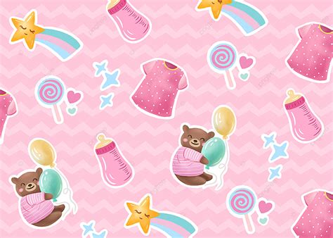 만화 핑크 웨이브 엄마와 아기 용품 배경 배경 엄마와 아기 아가 배경 일러스트 및 사진 무료 다운로드 Pngtree