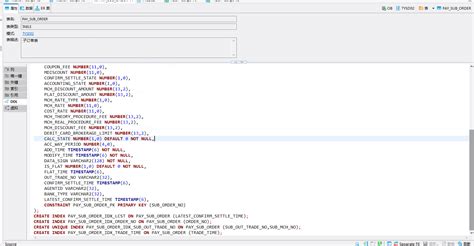 The Chinese Description Of The Fields In The Oceanbase Database Table