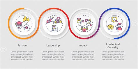 Multicolor Extracurricular Activities Layout With Line Icons Stock Vector Illustration Of