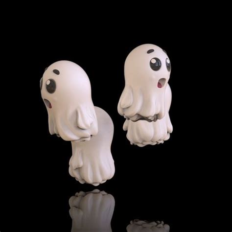👻 Chibi Ghost・free 3d File For 3d Printing・cults