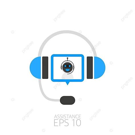 Iconic Chatbot A Conceptual Robot Virtual Assistant For Websites And Mobile Applications Vector