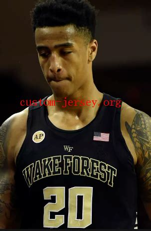 20 John Collins Wake Forest Jersey Greyblackwhite Custom Jersey Cheap Customized Stitched