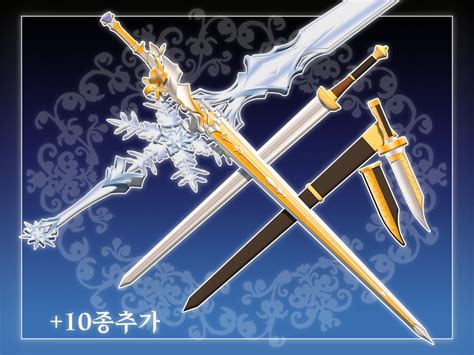 웹툰소품 스케치업 3d 판타지 검and중세시대검 45종 텀블벅 크리에이터를 위한 크라우드펀딩