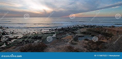 Twilight Sunset On Point Loma Tidepools At Cabrillo National Monument