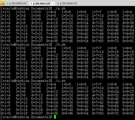 Shell脚本：打印九九乘法表 Csdn博客