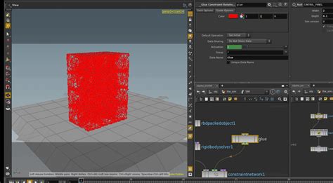 Glue Constraints Arent Working R Houdini