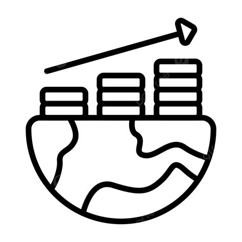 Economics Line Icon Vector Economics Icon Strategy Strategic Png And