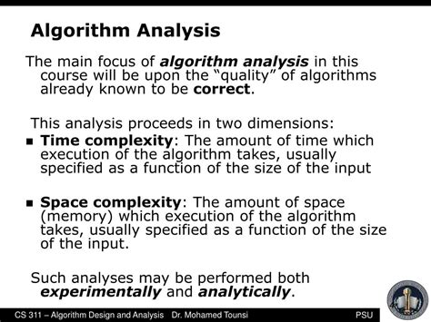 Ppt Cs 311 Design And Algorithms Analysis Powerpoint Presentation