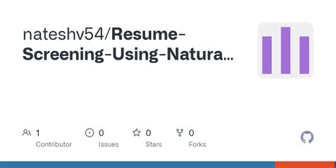 GitHub Nateshv Resume Screening Using Natural Language Processing