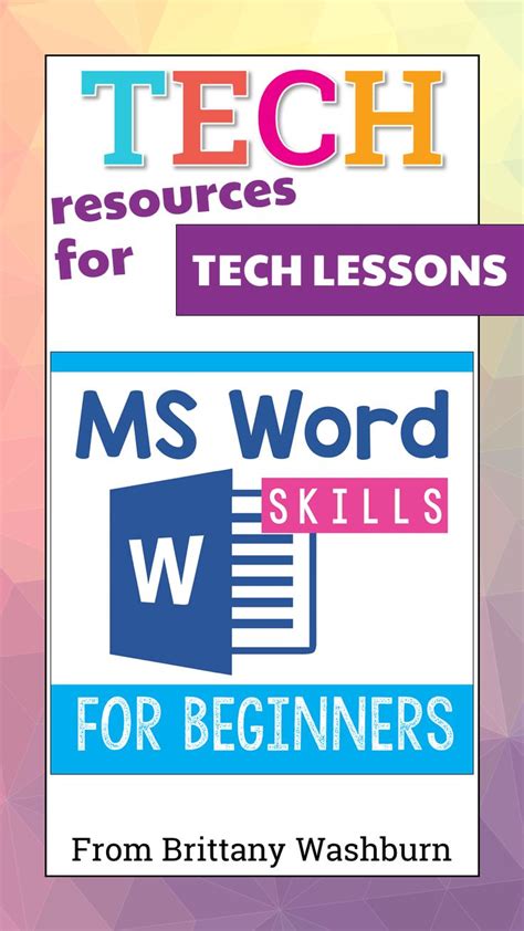 Microsoft Word Lessons For Beginners Microsoft Word Lessons Technology Lessons Word Skills