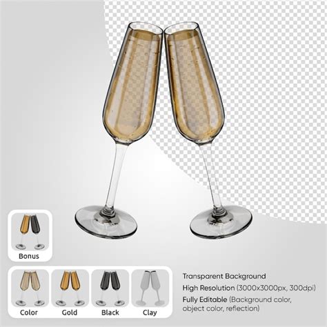 Champagne Glasses Psd High Quality Free Psd Templates For Download