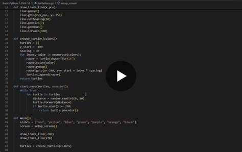 Python Turtlegraphics Gamedev Randommodule Oop Codingprojects