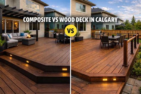 Composite Vs Wood Deck Calgary Which Deck Material Is Better