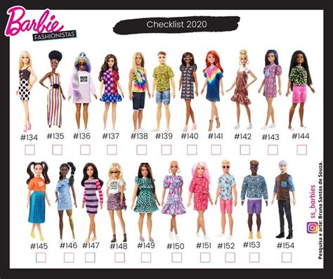 List Of All Barbie Fashionista Dolls At Tahlia Linda Blog