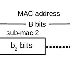 A MAC Address Of B Bits Is Divided Into D Sub Macs The First Sub Mac Download Scientific