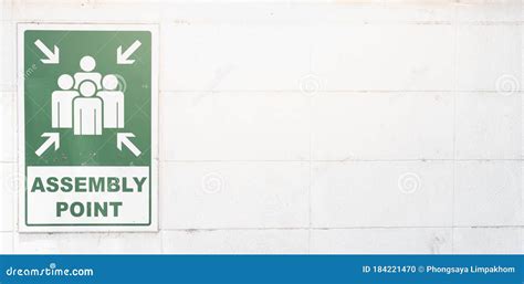 Emergency Evacuation Assembly Point Sign Banner Gathering Point