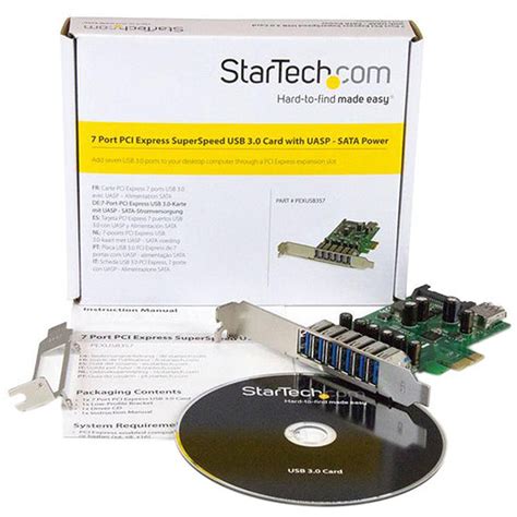 StarTech Com 7 Port PCI Express USB PEXUSB3S7 PC Canada