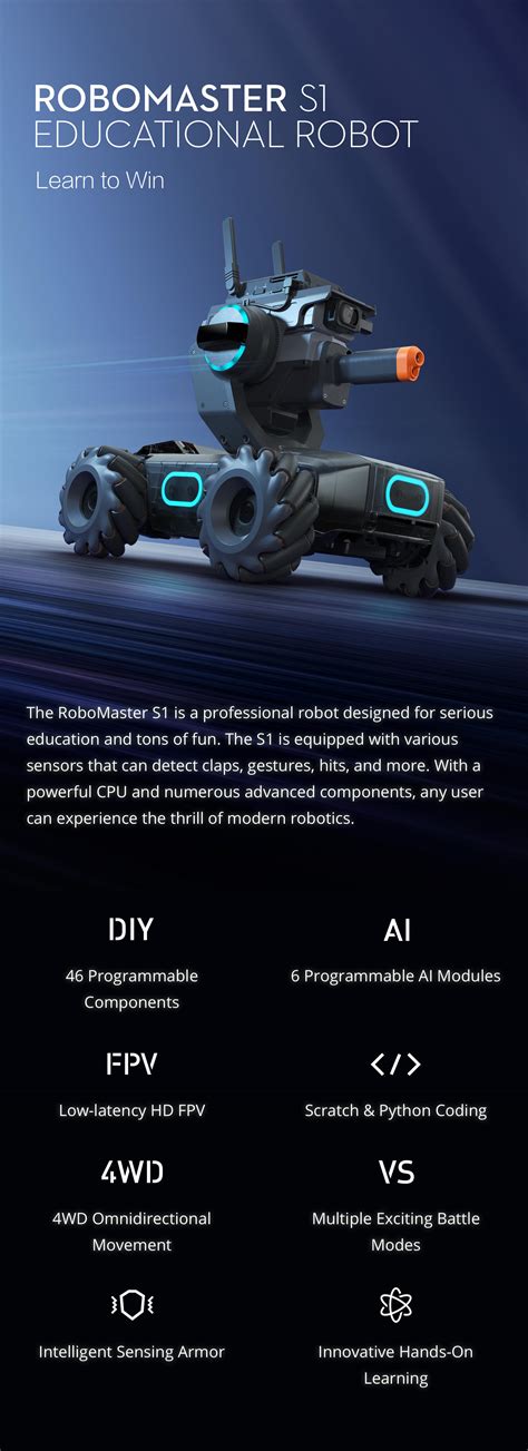 Buy DJI RoboMaster S1 Educational Robot today at DroneNerds CP.RM ...