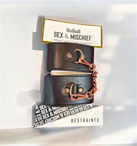Sex Mischief Brat Locking Cuffs Liberated Adult Shop