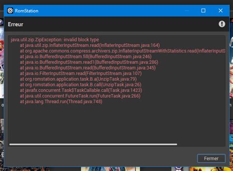 Erreur Invalid Block Type Problèmes Techniques Romstation