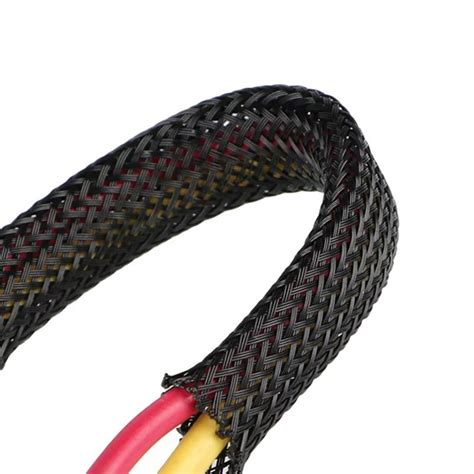 15mm Expandable Braided Cable Sleeve 1 Meter Flux Electronix