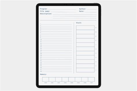Codingprogrammingtemplate Digital Notebook Light Theme For Goodnotes
