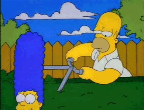 30 Hilarious Simpsons Sight Gags Homer Long Hair The Simpsons Hands