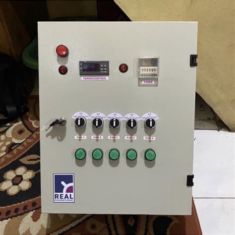 Jual Panel Blower Otomatis 4 Fan Listrik 1 Phase 1 Celldex Overload Alarm Mati Listrik