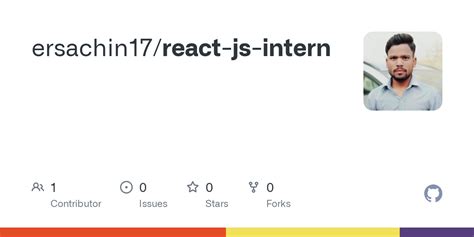 github ersachin17 react js intern