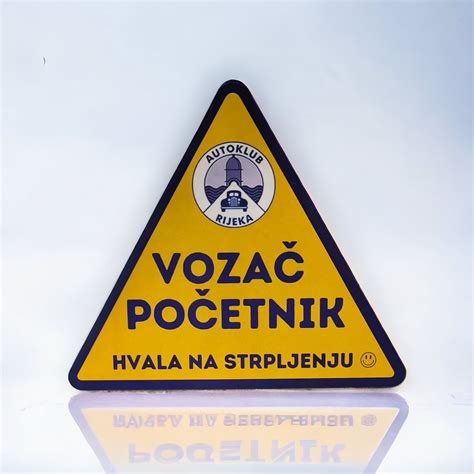 Vozač Početnik Naljepnica Ak Rijeka Autoklub Rijeka