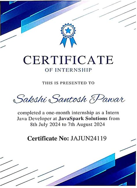 Sakshi Pawar On Linkedin Java Internship Softwaredevelopment
