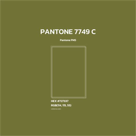 About Pantone 7749 C Color Color Codes Similar Colors And Paints