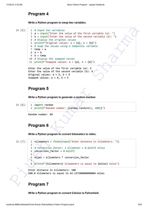 “140 Basic Python Programs Pdf A Comprehensive Resource For Python Programmers”