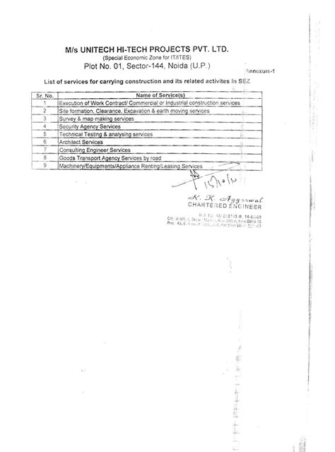 Certificate By Chartered Engineer