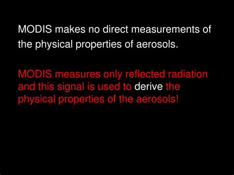 Ppt The Modis Aerosol Retrieval Algorithms Powerpoint Presentation