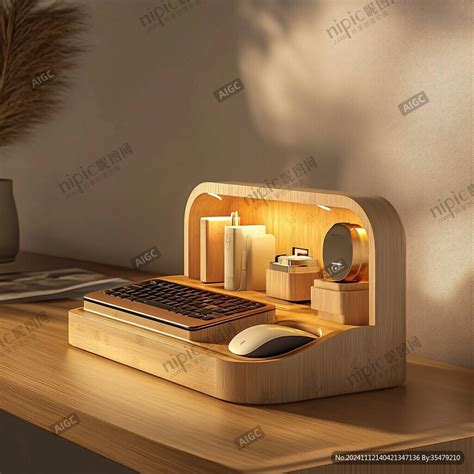 Ai创作图桌面夜灯 桌面整理器 Oc渲染 小米场景图 桌面静物渲染 设计感建模 小物件建模 梳妆台场景图 Led床头柜夜灯 桌面摆件插画 桌面挡板设计 桌面小场景 室内设计产品设计 工作台设计