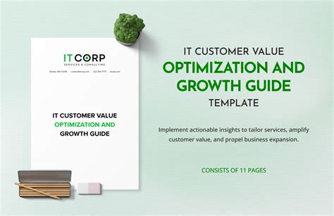 It Customer Value Optimization And Growth Guide Template In Word Pdf