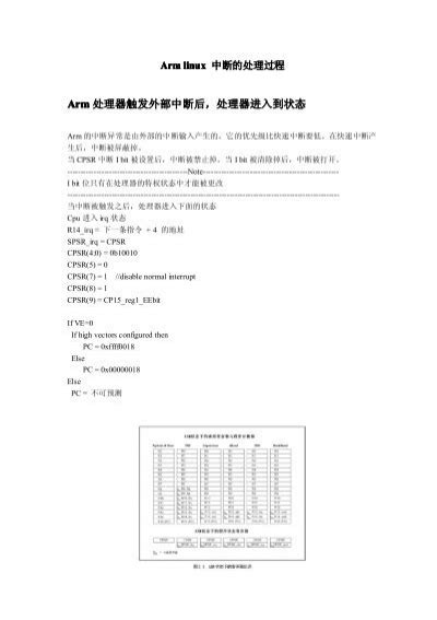 Arm Irq中断处理过程1pdf