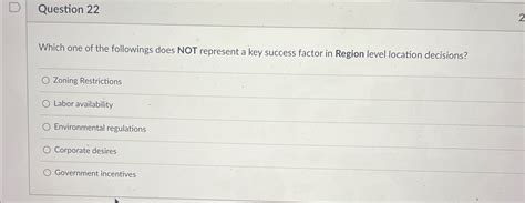 Solved Question 22which One Of The Followings Does Not