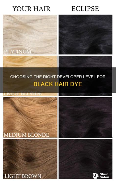 Choosing The Right Developer Level For Black Hair Dye Shunsalon