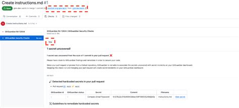 Detect Secrets In Github Prs Gitguardian Documentation