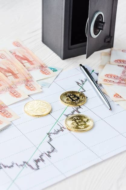 Premium Photo Bitcoin On The Chart