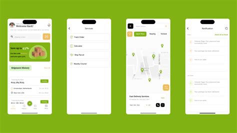 Courier App Flutter Mobile App Template By Brixetechnology Codecanyon