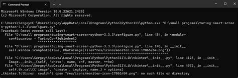 can t run configure py · issue 358 · mathoudebine turing smart screen