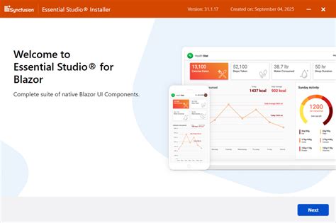 Install The Syncfusion Blazor Web Installer Syncfusion