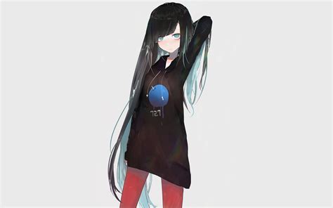 Anime Girl Hoodie Wallpapers Wallpaper Cave