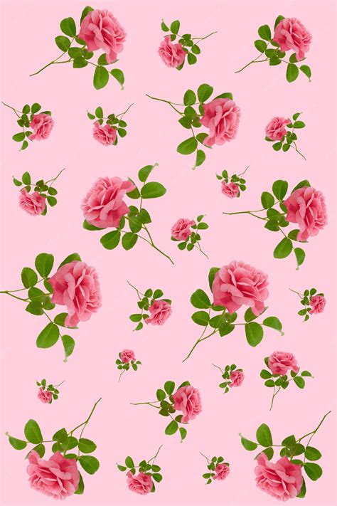 Wallpaper Pattern Pink Rose