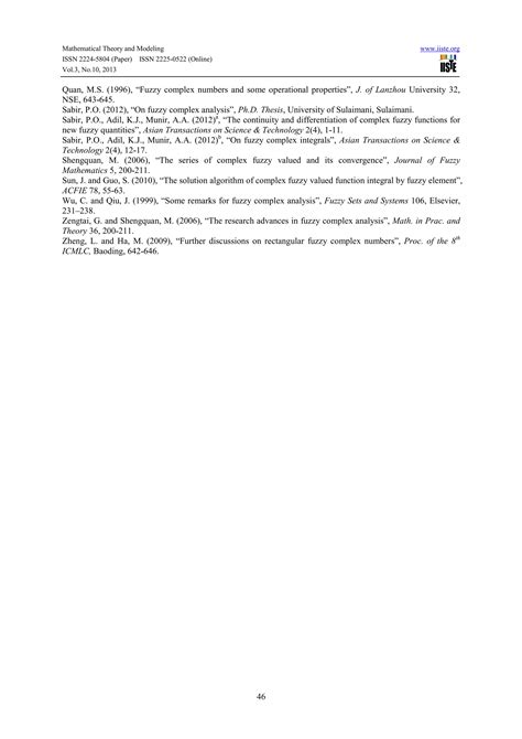 On Continuity Of Complex Fuzzy Functions Pdf