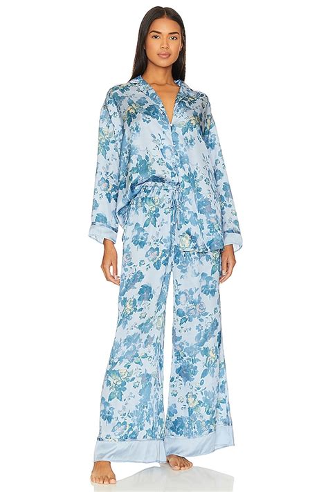 Free People X Intimately Fp Dreamy Days Pajama Set In Misty Combo In